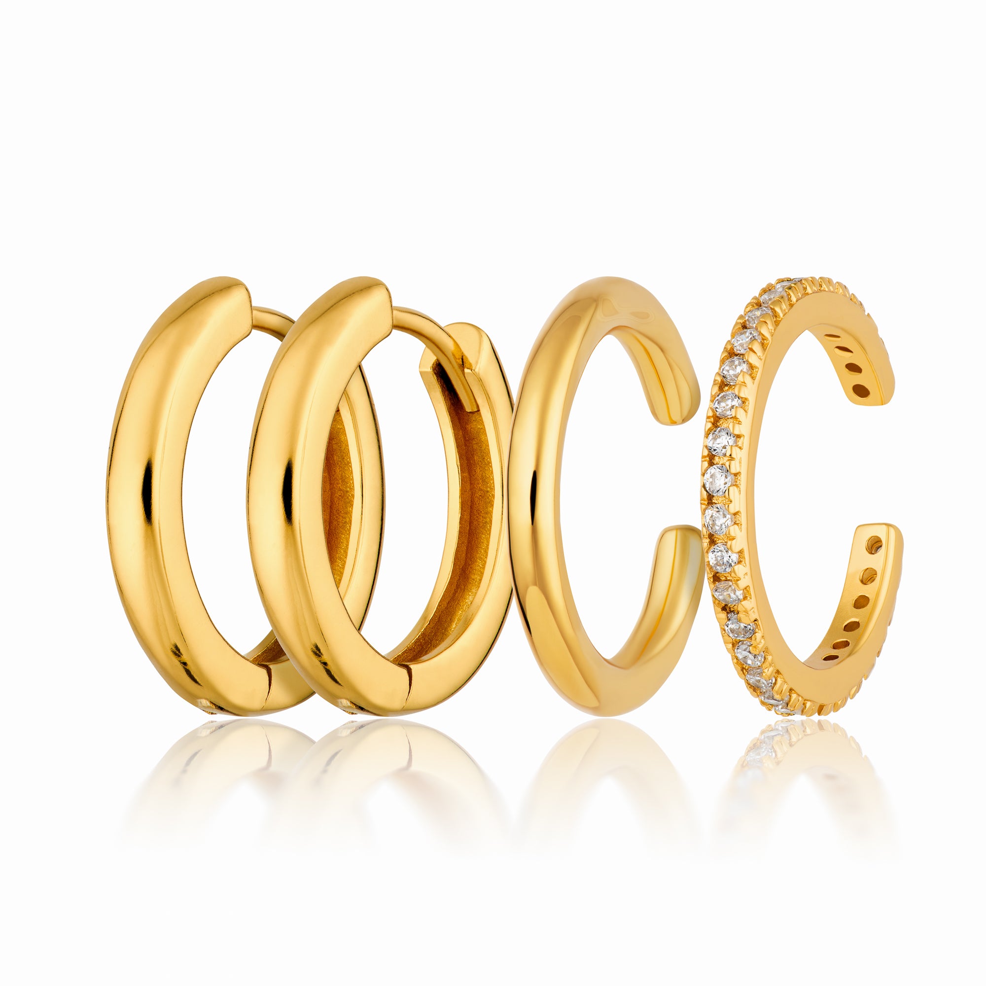 Everyday Earring Stacking Set with Ear Cuffs – Scream Pretty Australia