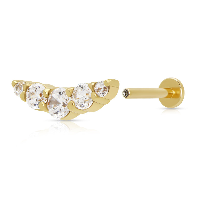 Flat Back Earrings | Gold and Silver – Scream Pretty Australia